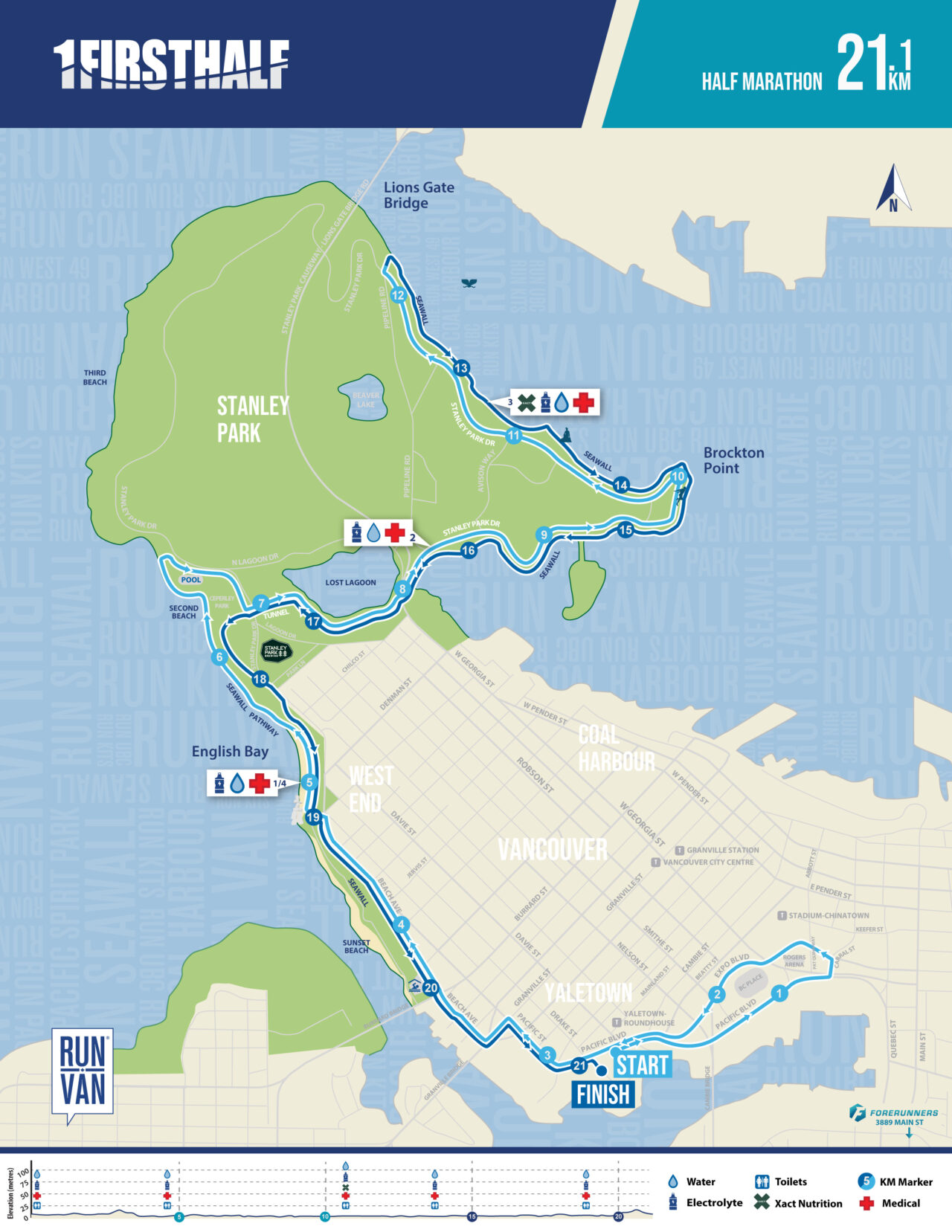 Course Maps | First Half // RUNVAN®